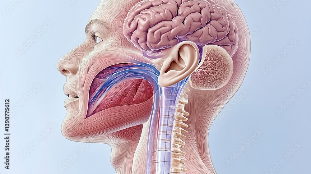 Respiratory system and breathing illustrating how the respiratory ...