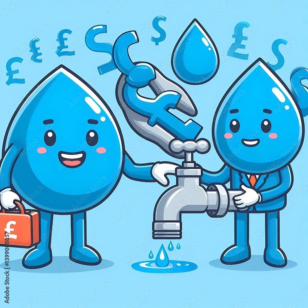 Blue Cartoon Characters Design Vector Art Illustration. Blue man ...