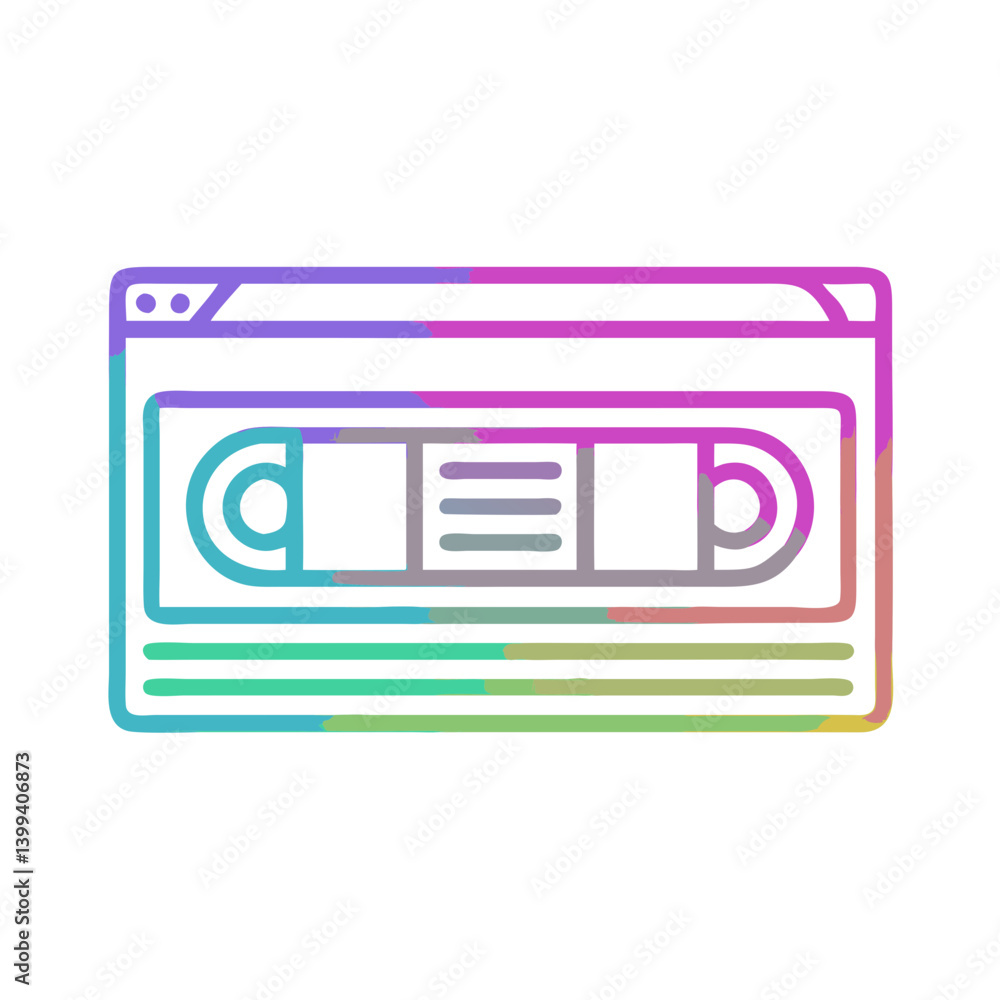 vhs icon, vhs vector illustration-simple illustration of vhs, perfect for vhs logos and icons ...
