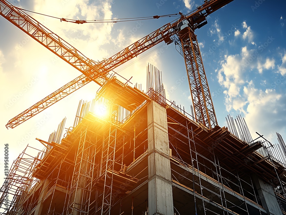 Skyward Silhouette: The awe-inspiring structure under construction ...