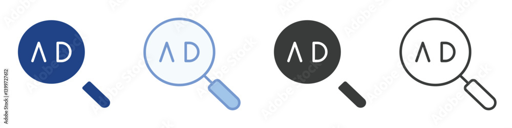 Analysis Icons Collection – Multiple Vector Styles Icons Stock Vector ...