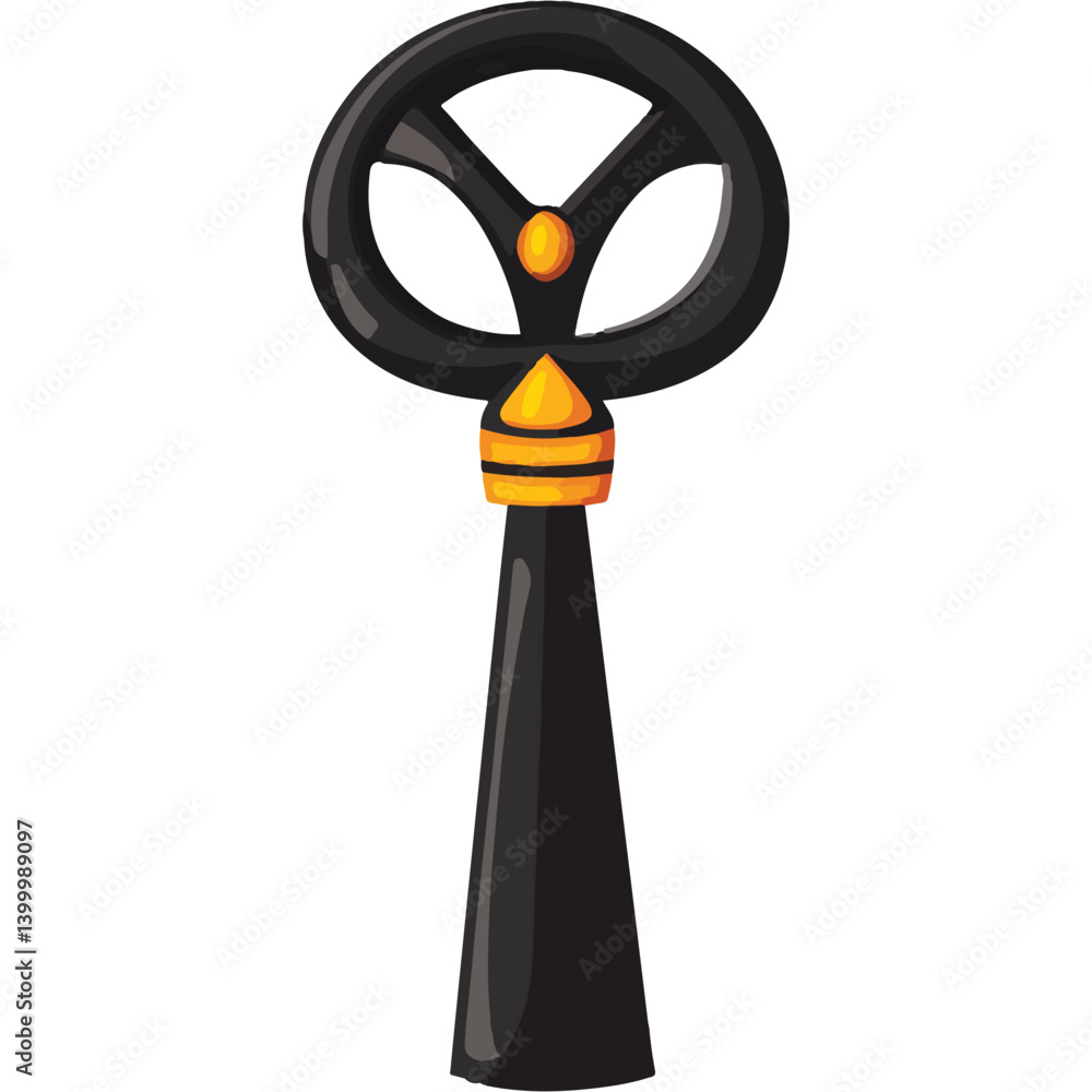Vector de Stock Coptic cross Ankh. Ancient Egyptian religious symbol ...