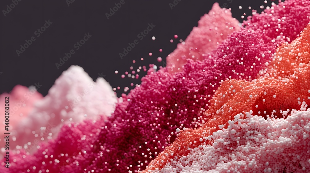 Tokenization process visualized as flowing digital particles, large ...