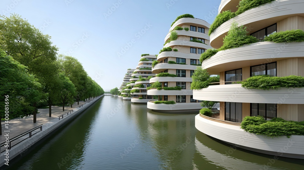 Eco-smart city development showcasing future-ready infrastructure with ...