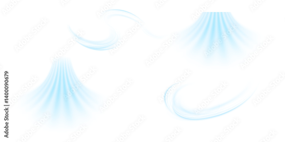 Air, wind effect isolated transparent background. Airflow overlay ...