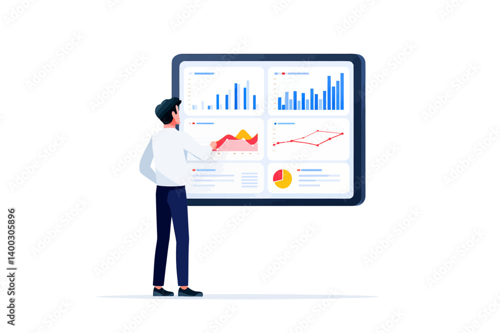 Data Analysis Dashboard Visualizing Key Performance Indicators (KPIs ...