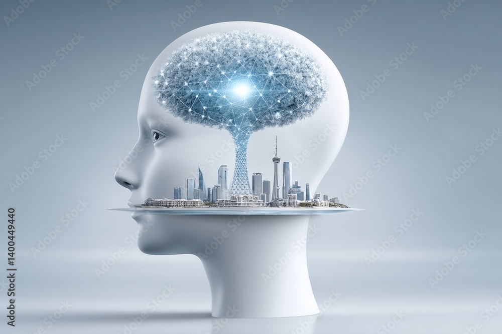 Futuristic malware AI escaping through neural networks and breaching a ...