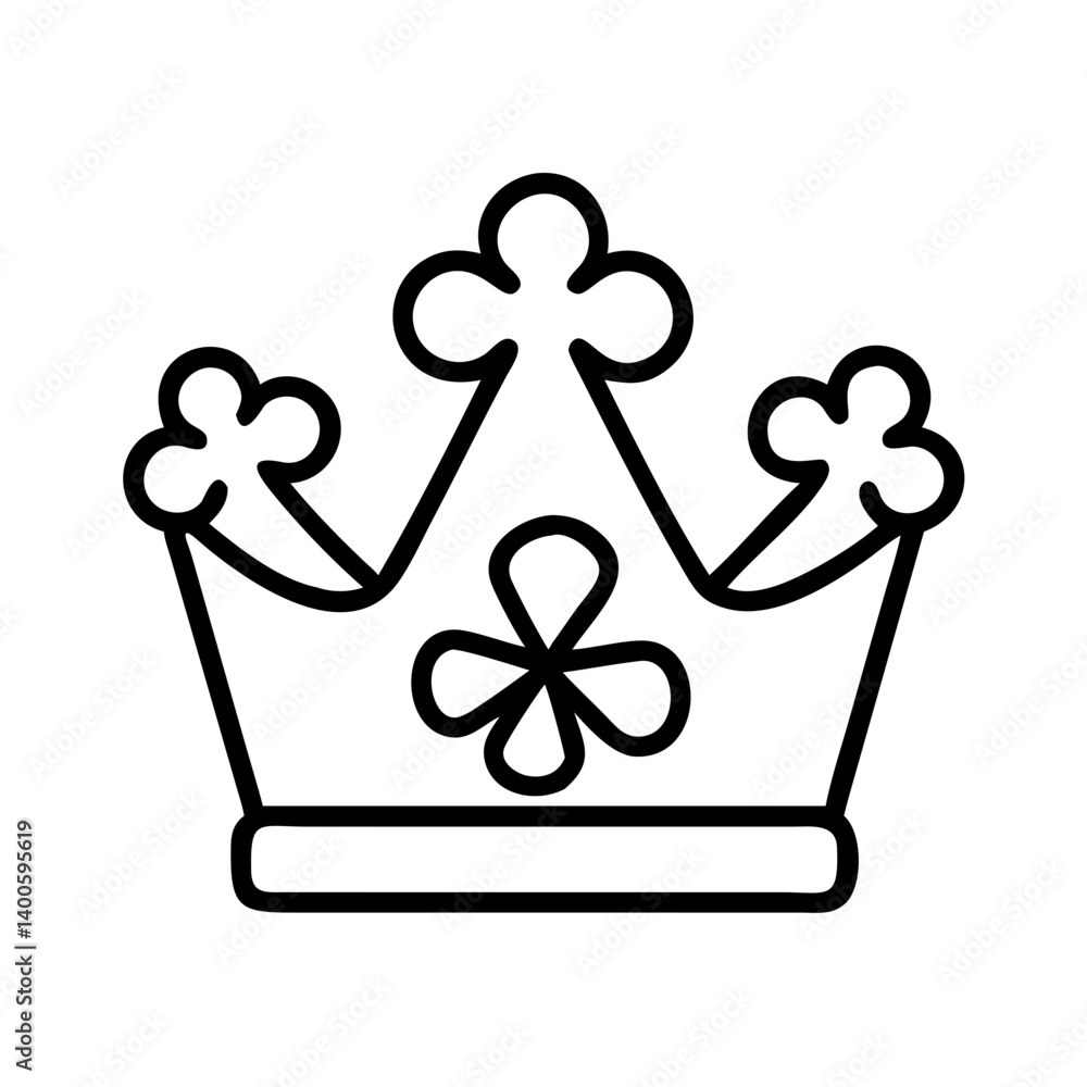 Crown outline vector illustration, royal tiara clip art, king queen ...