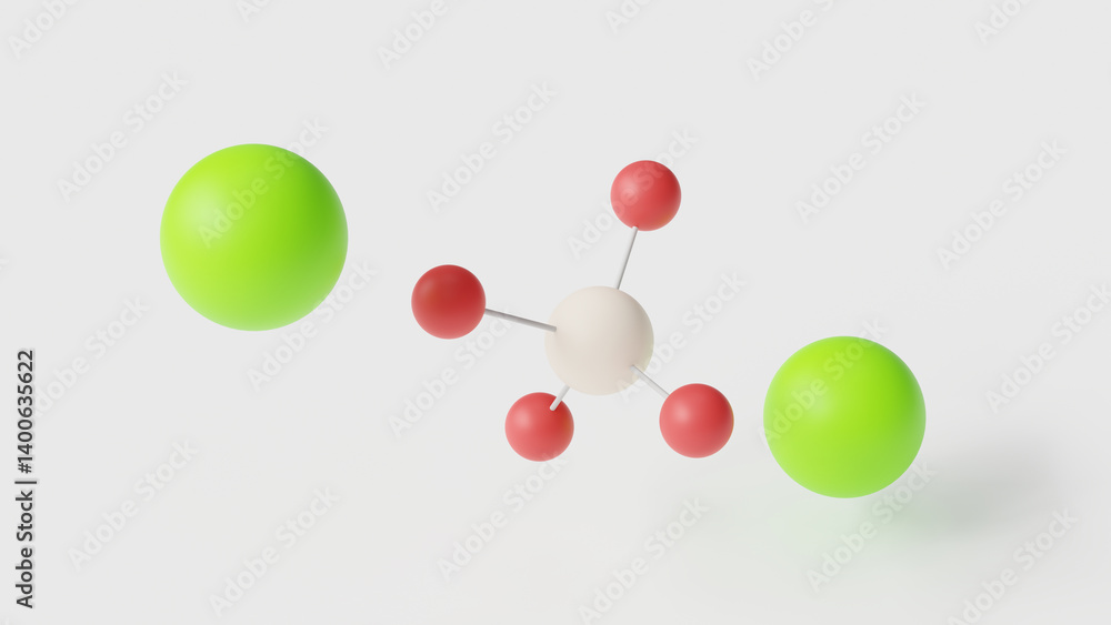 calcium silicate molecule 3d, molecular structure, ball and stick model, structural chemical ...