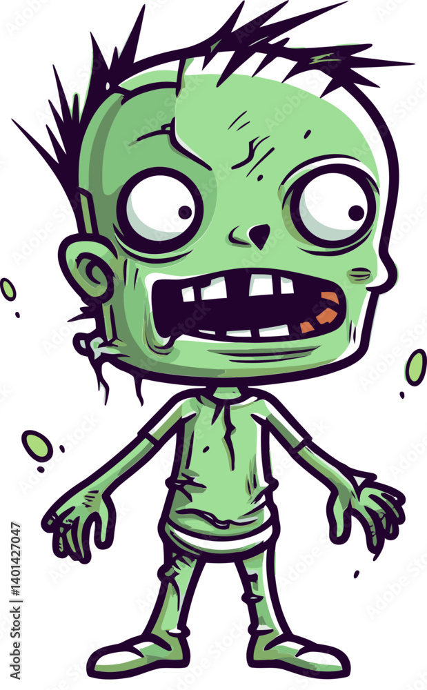 Praca wektorowa bez tantiem: Horror Zombie with Dislocated Shoulder PNG ...