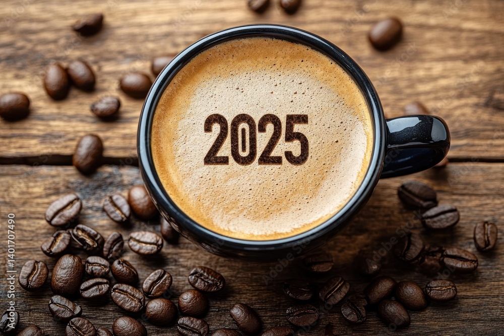 Coffee Success Loading Future Plans 2025 Celebrating Business Growth ...