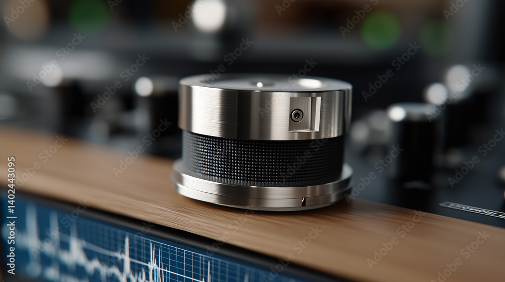 Seismometer needle drawing earthquake waves on rolling paper ...