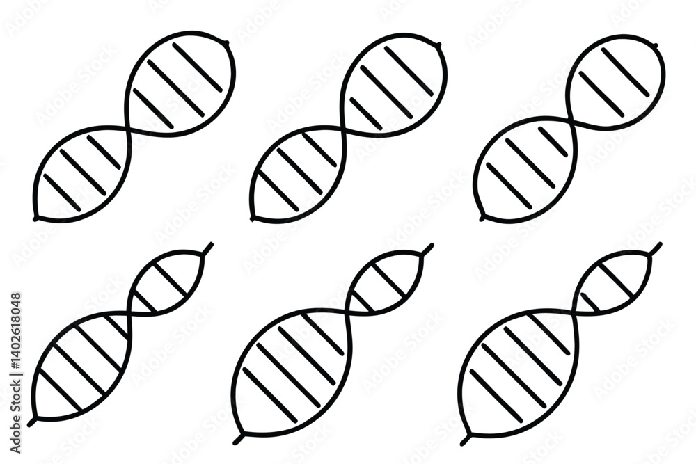 epigenetics line art showing DNA methylation mechanisms Stock Vector ...