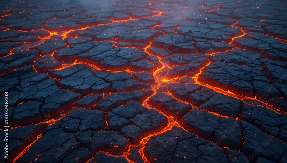 Molten lava ground texture background hot magma volcanic eruption ...