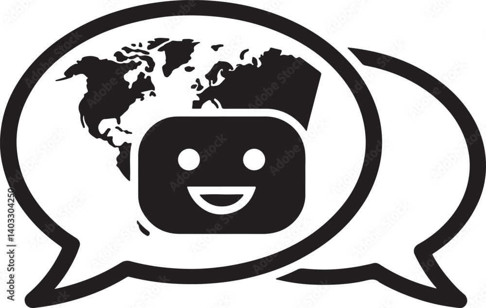 World Emoji day icon, Emoji clip art, line art silhouette art, Talk ...