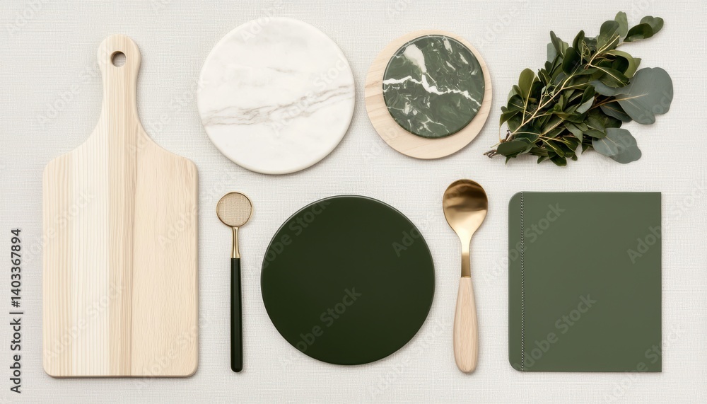 Visual branding board for climate resilience NGO, including earthy ...