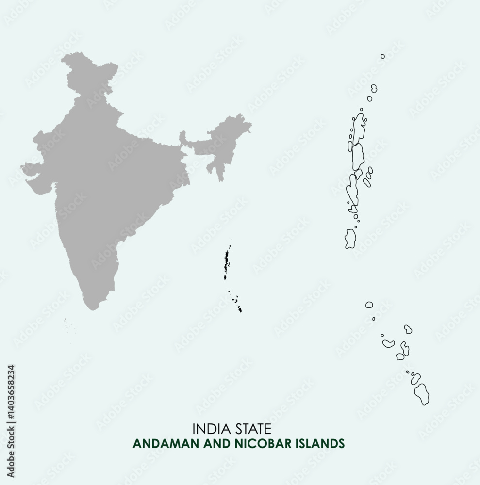 Map of Andman and Nicobar island, Map of Andman and Nicobar island with ...