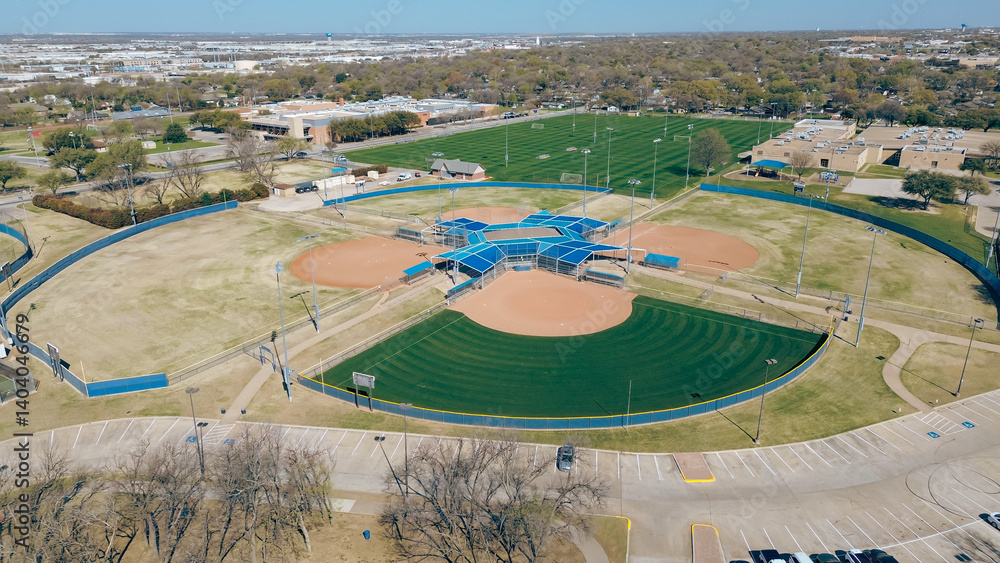 Athletic field in rapid growing Dallas Fort Worth metroplex, sport ...