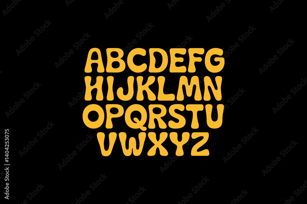MustardSwell - Bold Wavy Display Font A bold, wavy font with a mustard ...
