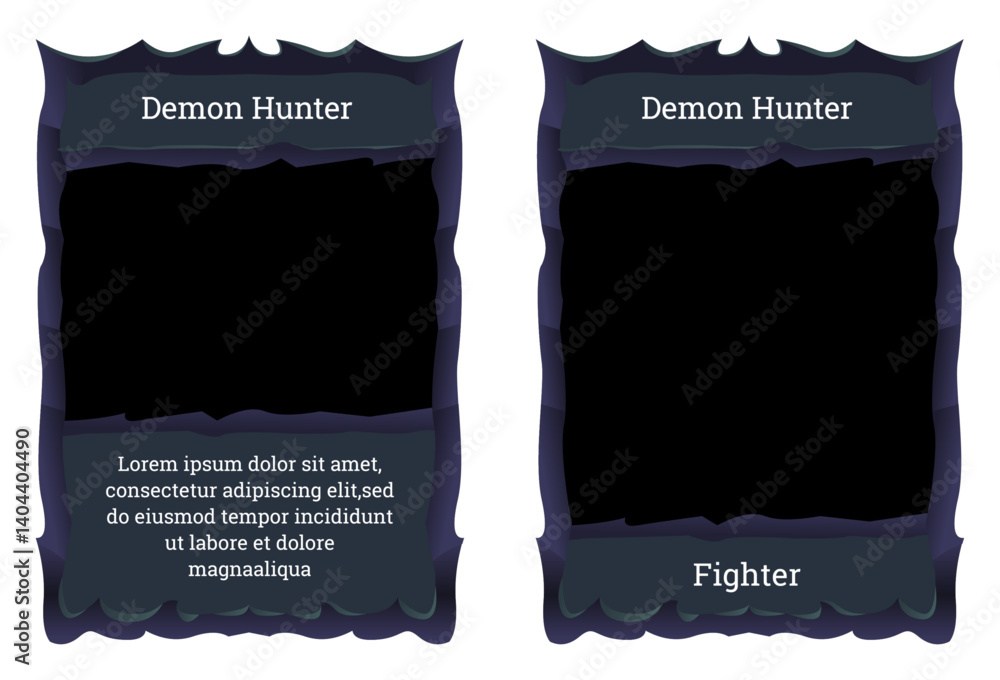 game card border template with ancient dragon scales theme and dark ...