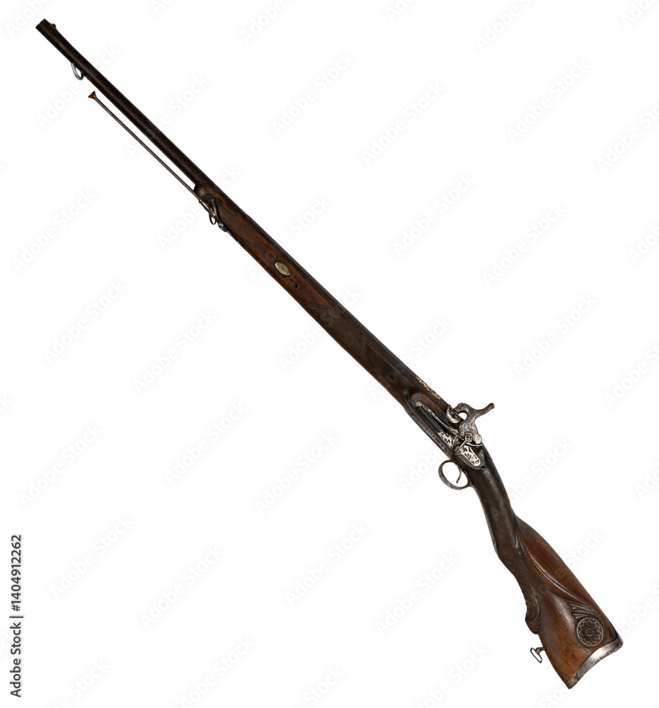 rifle Spanish 50 Caliber Black Powder Musket Rifle Stock Photo | Adobe ...