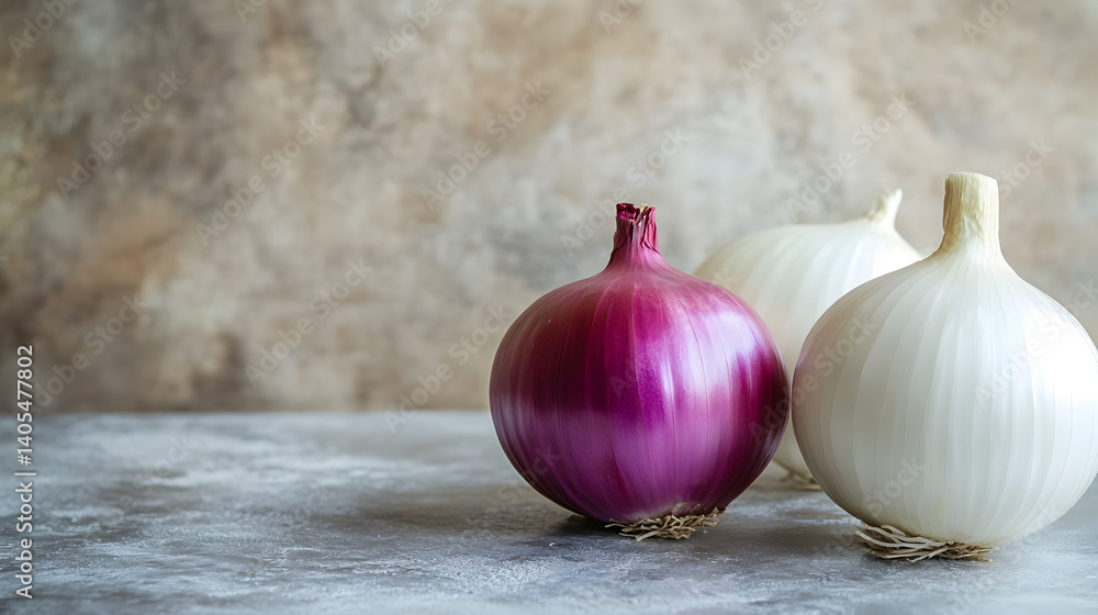 cebolla morada y cebolla blanca vegetales frescos crudos y saludables ...