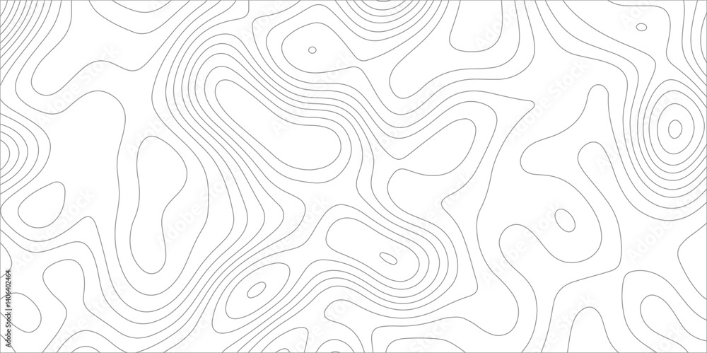 Abstract background with topographic map white background. The stylized ...