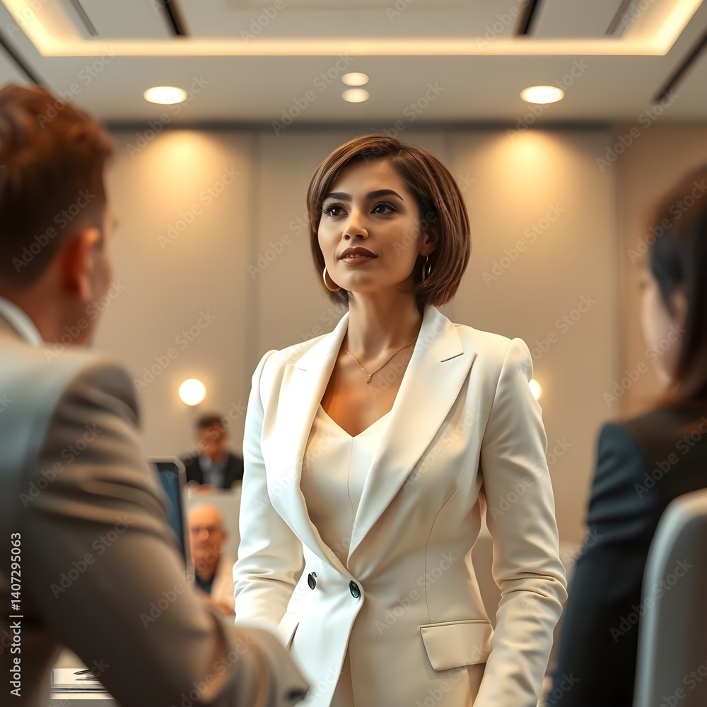 Стоковое фото «Ella es hispana director general de la empresa Estoy ...