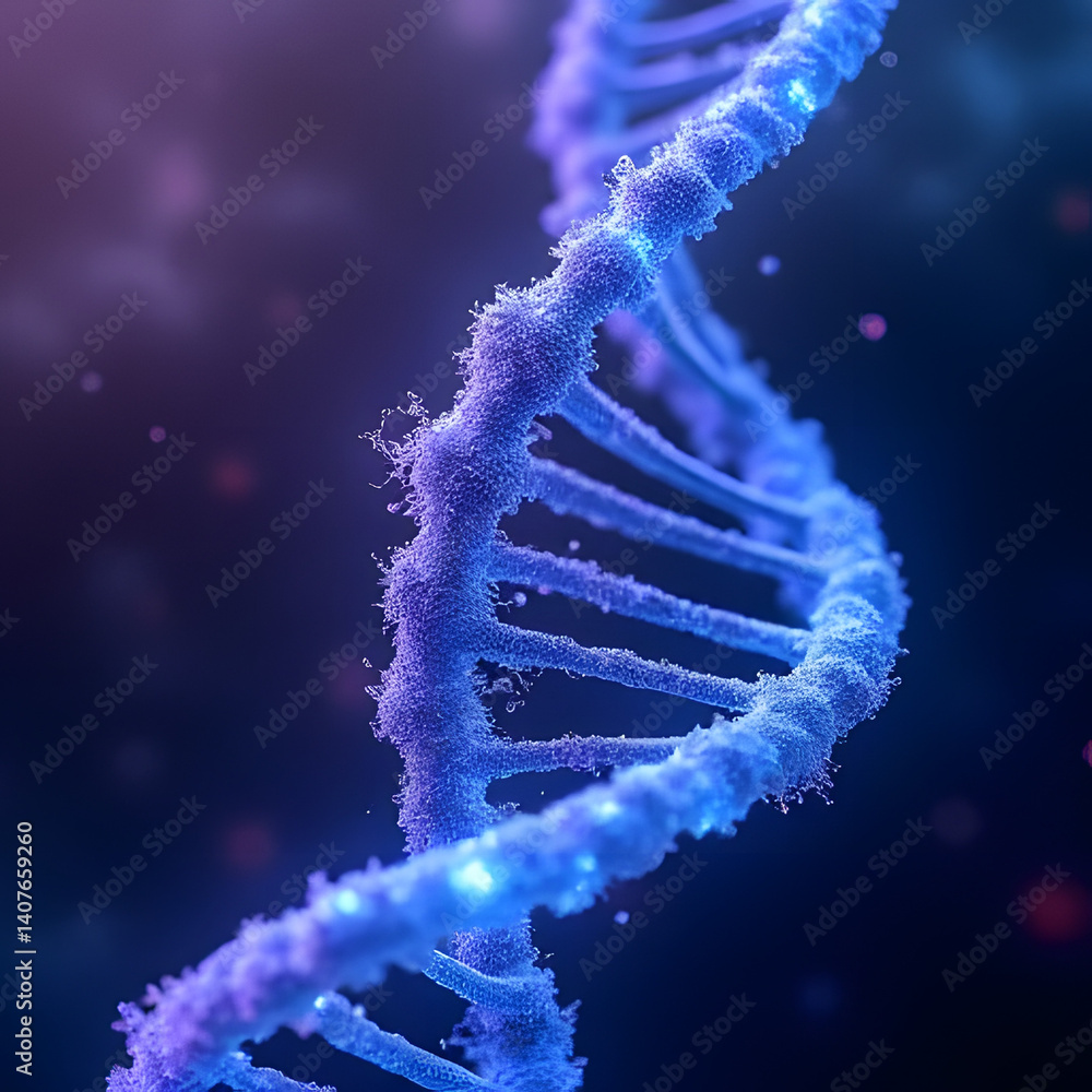 DNA double helix: A captivating image of the double helix structure of ...
