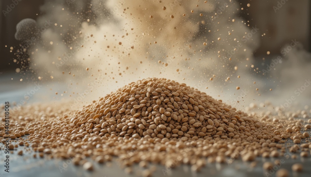 Espresso Bean Explosion High-Resolution Image of Coffee Beans Bursting ...