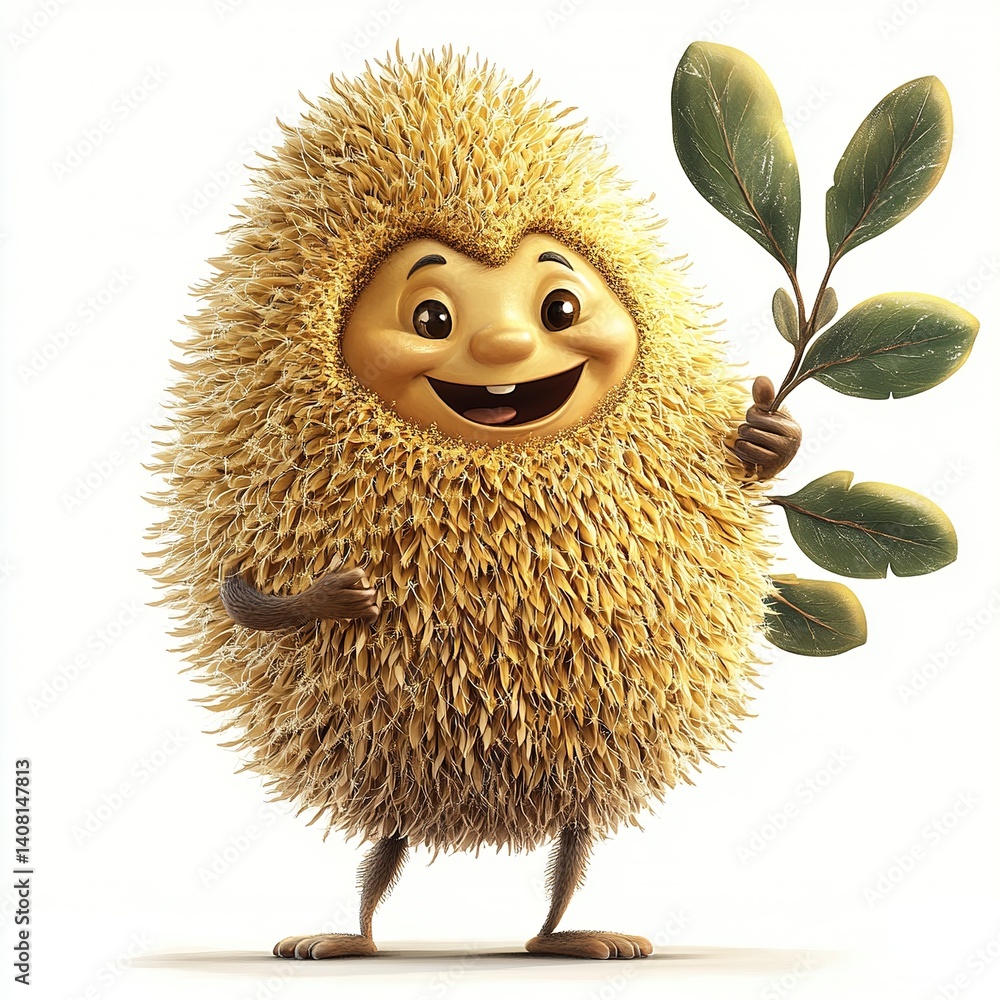 A Beautiful Banksia Clipart, cartoon character, full body front part ...