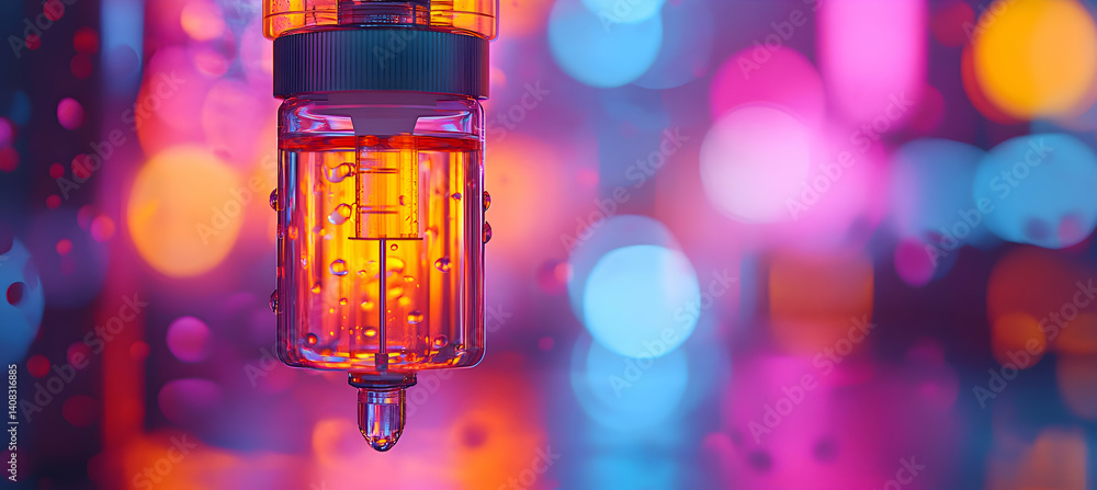 Immunotherapy: A biologic infusion pump displayed on the left side in ...