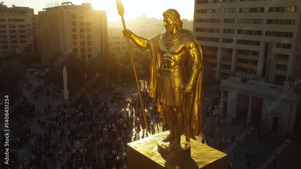 Massive golden statue of Alexander the Great being unveiled in ...