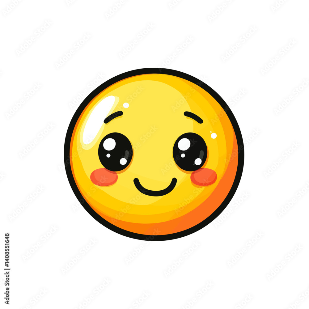 Vector de Stock Modern illustration of resigned emoticons, featuring ...