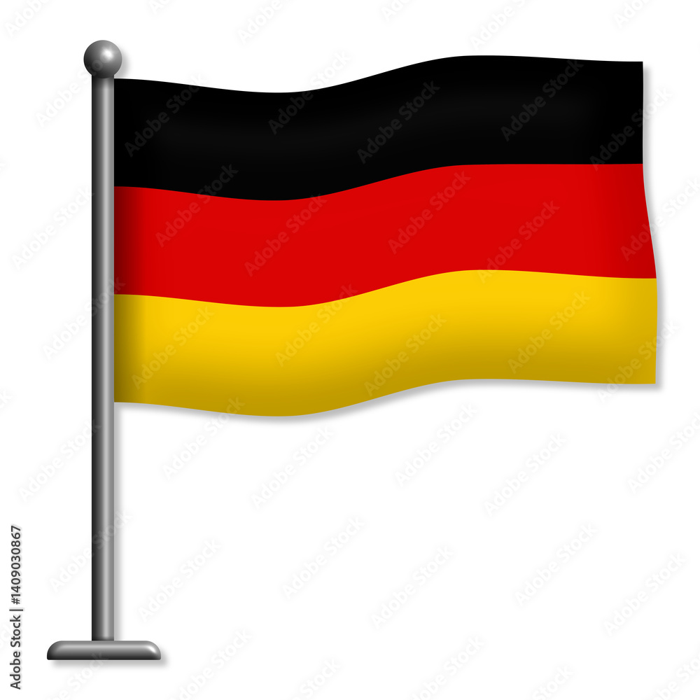 Ilustración de Stock Deutschland Fahne als png transpartent und ...