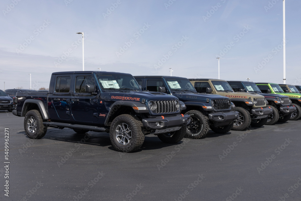 Jeep Gladiator display. Jeep offers the Gladiator in Sport, Nighthawk ...