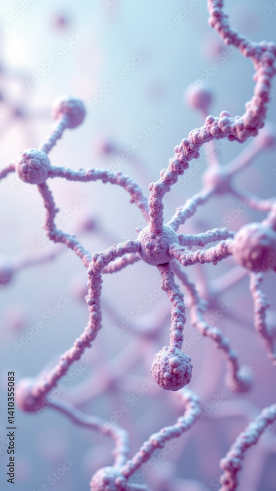 GLP-1 (Glucagon-like Peptide-1) molecule with three distinct regions ...