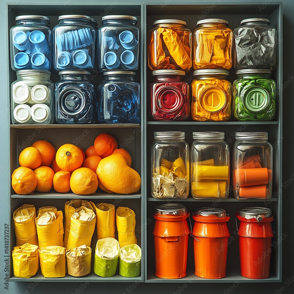 What can recycled A colorful chart showing items that can and cannot be ...