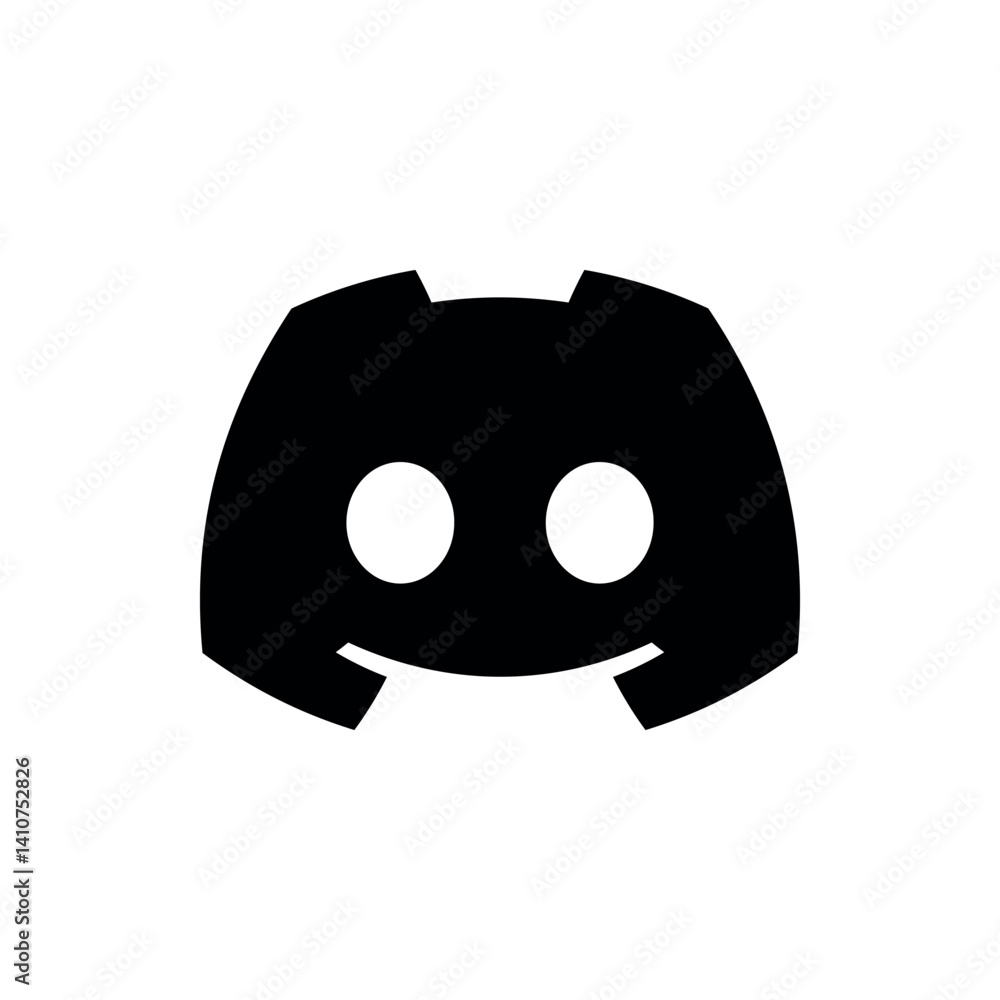Discord Black Icon, Logo App Vector, Editable SVG, PNG, Transparent ...
