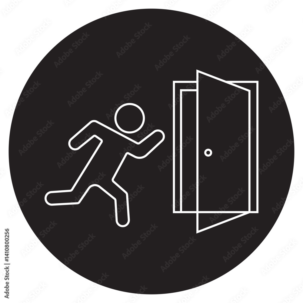 Emergency Exit Icon, Essential Safety Navigating Emergency Exit Routes ...
