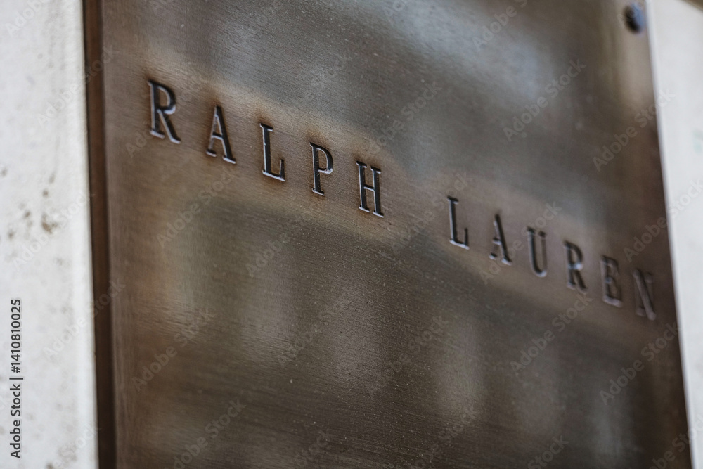 Ralph Lauren Fashion Apparel Storefront Signage, Flagship Store Sign ...