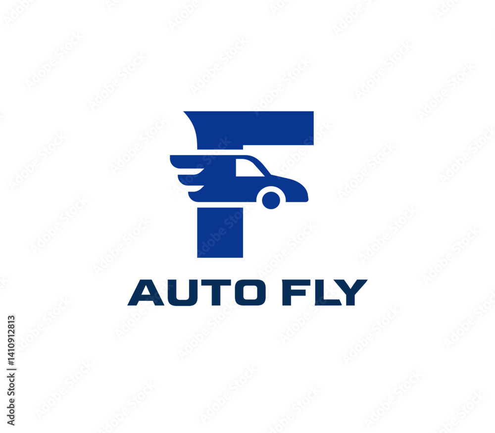 Letter F fast car vector logo design. Fonts for automotive, vechile ...