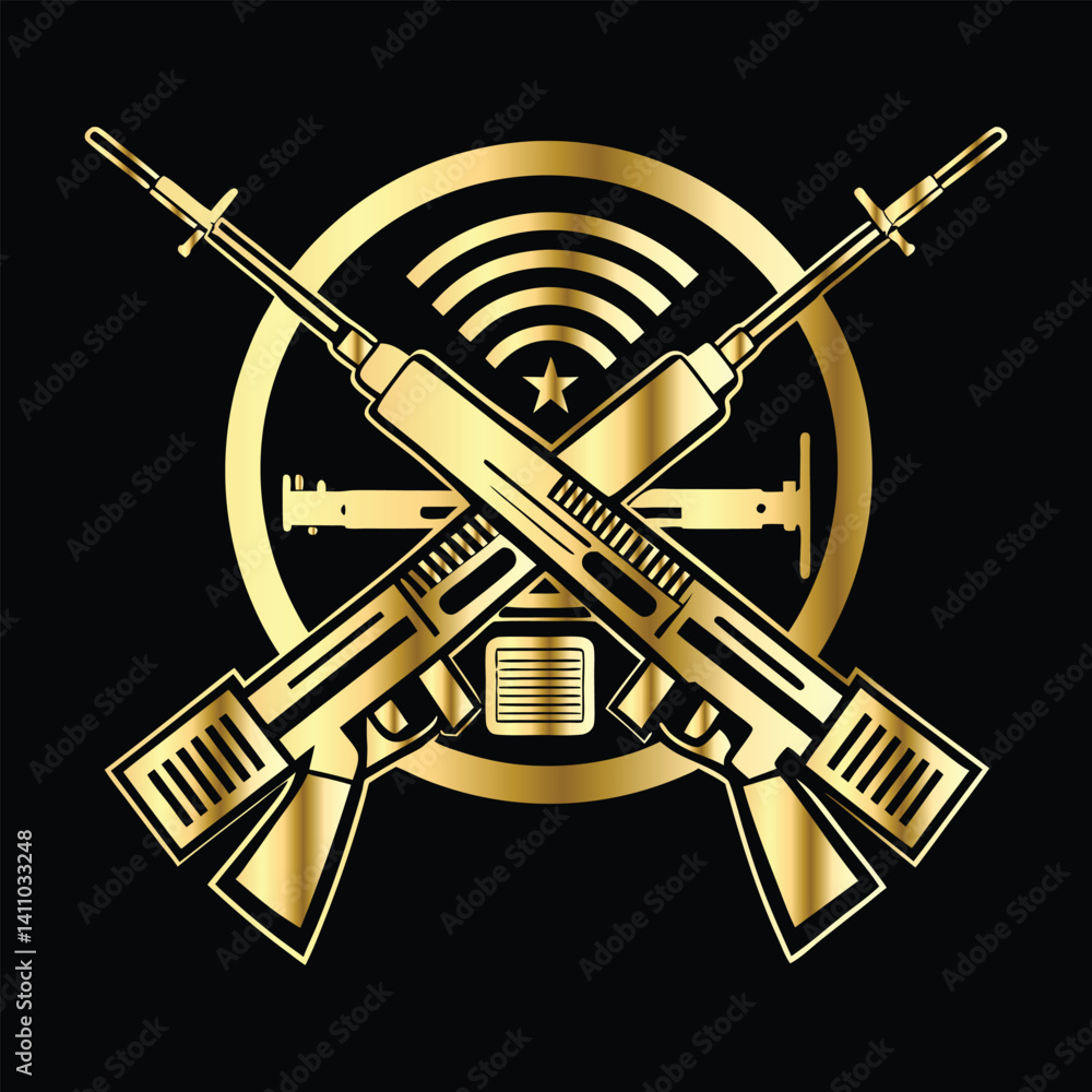 Army Logo Emblem Set – Tactical Combat Badges Featuring Artillery Units, Snipers, Infantry ...