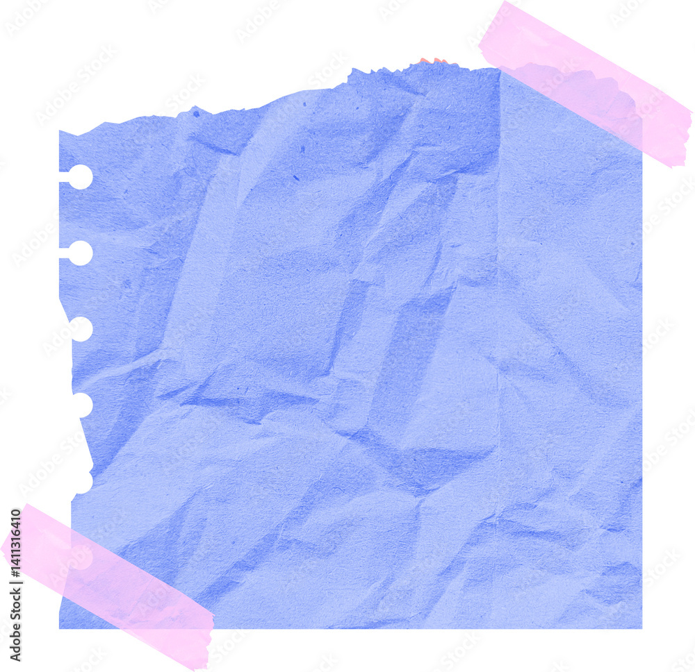 Crumpled Purple torn ripped notepaper sheet texture isolated on ...