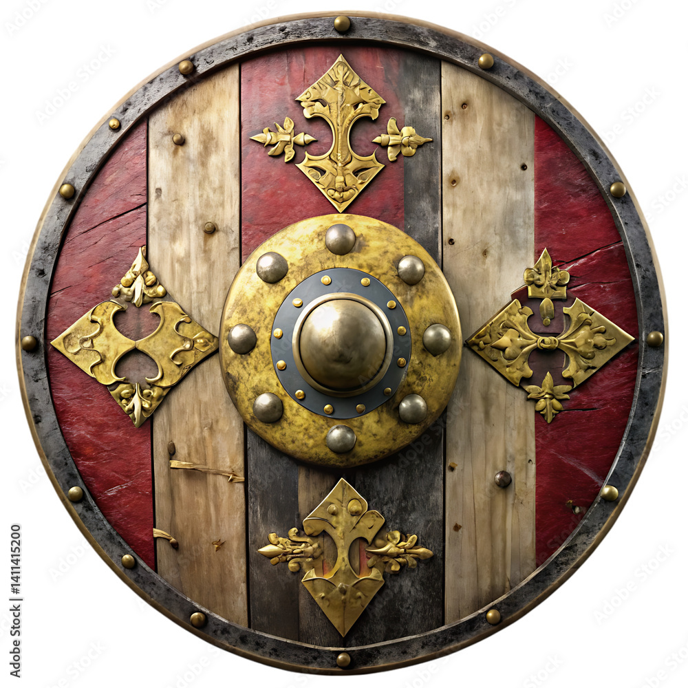 Viking Shield: History, Design, and Imagery of Medieval Warfare Stock ...