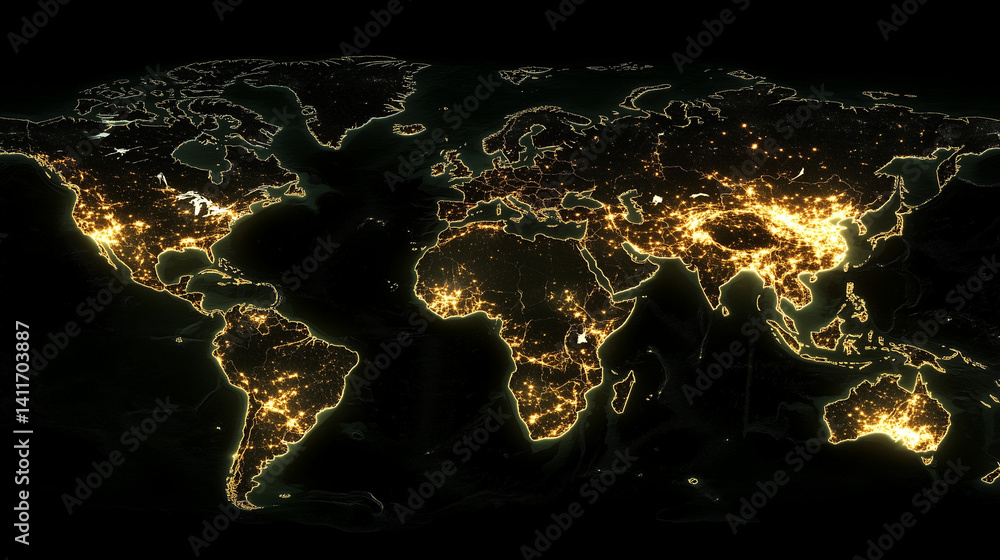 Global economic growth and gdp trends world map visualization data ...
