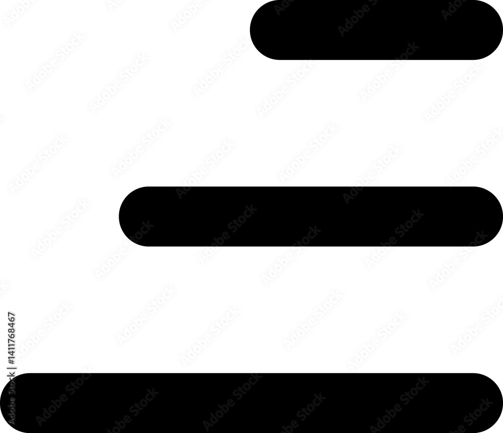 Hamburger menu flat icons. UI Website design elements. Navigation Icons ...