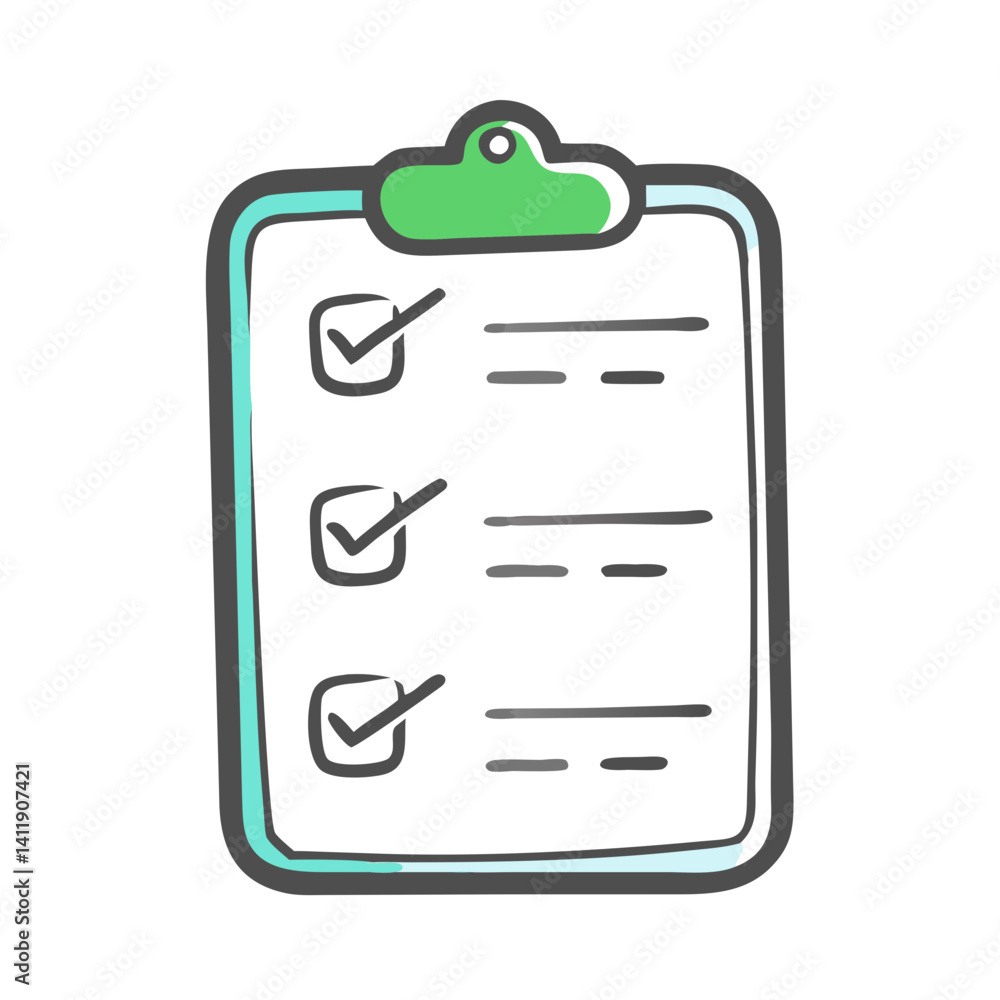 checklist icon, checklist vector illustration-simple illustration of ...