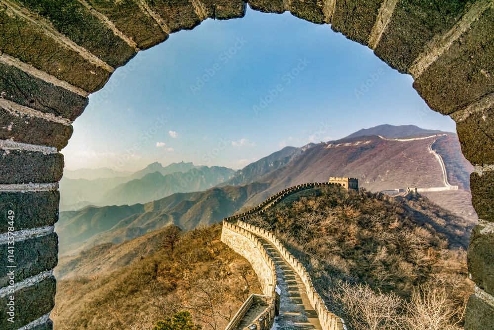 Foto de Stock Great Wall, China. Great Wall of China, built from 3rd to ...