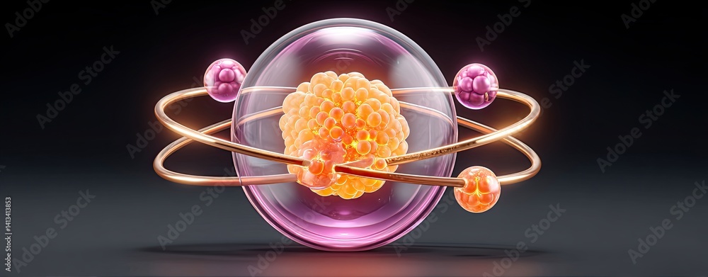 Scientific visualizations of nuclear fusion energy reaction, Stunning ...